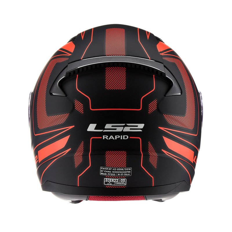 Casco LS2 353 RAPID CARRERA NEGRO / ROJO MATE - 921 Store